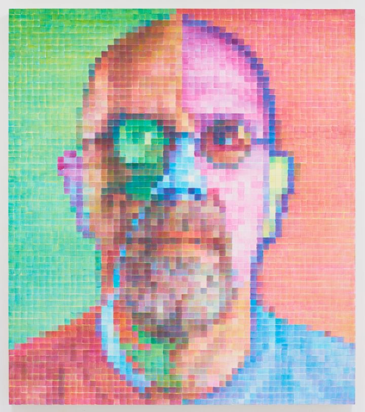Chuck Close White Cube chuck-close-white-cube